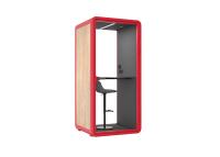 China Portable S Size Office Easy Assemble Acousitc Soundproof 35db+- Phone Booth Colorful Steel Panel for sale