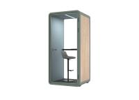 China S Office Phone Booth For Calling Room Silent Cabin 1 Meter Square With Desk Chair Aluminum Steel Panel Fast Installation for sale