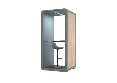 China S Office Phone Booth For Calling Room Silent Cabin 1 Meter Square With Desk Chair Aluminum Steel Panel Fast Installation for sale