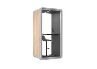 China Disassemble Easy Installation Office Meeting Pods Durable Phone Booth 10mm Thickness Laminated Glass for sale