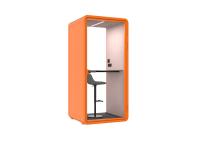 China Sound Insulation Boards Silent Pods Phone Booth One Person For Calling Customized Color Size 1000mm Wide With Desk for sale