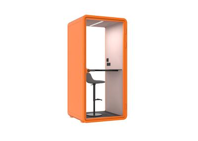 China Sound Insulation Boards Silent Pods Phone Booth One Person For Calling Customized Color Size 1000mm Wide With Desk for sale