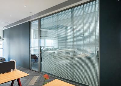 China Premium Partition Wall System Double Glass With Blinds Innovation Meets Elegance for sale