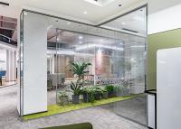China Aluminum Framed Glass Partition Walls Enhanced Profile Demountable Wall Partition for sale