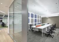 China Customized Glass Partition Featuring High-transparency Glass Materials With Aluiminum Frame for sale