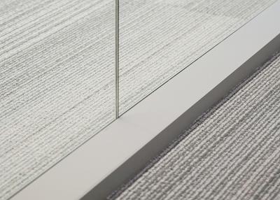 China Modern customizable durable Office Glass Partition Walls 25mm style single frameless nice package with quality door for sale
