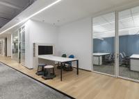 China Glawall Glaszed Partition Wall Different Style High End With Single Glass for sale