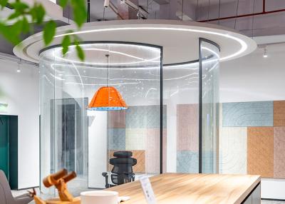 China Frameless Design Maximizes Daylighting Partition Wall Glazed Wall Customized Curved Glass for sale
