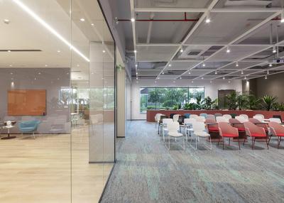 China 25*40mm Aluminum frame 12mm single glass partition wall full view cost-effective style high quality profile for sale