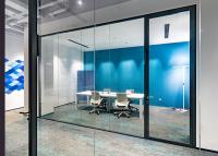 China 25mm single glass partition wall with 40mm vertical profile simple style frameless affordability and functionality profile for sale