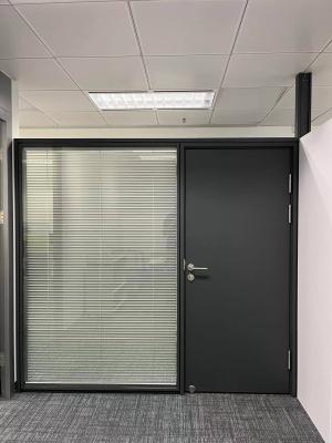 China Aluminum Glass Partition Wall 1.2m-2.0m Height Customizable Office Divider for sale