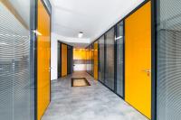 China Customizable Aluminum Double Glass Partition Wall 90-108mm for sale