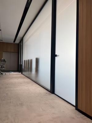 China Aluminum PDLC Smart Glass Partition Wall with Tempered Glass for sale