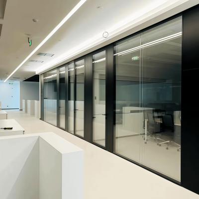 China Single glazed modular partition wall scalable glass wall solution frameless Daylighting for office/Lobby/warehouse for sale