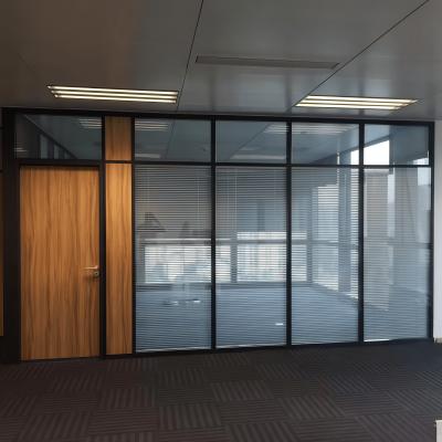 China Custom Aluminum Glass Partition Wall - Tempered Glass, 90-108mm for sale
