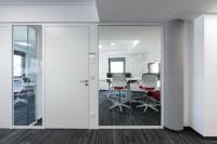 China Aluminum Frame Glass Partition Wall with Soundproofing for sale