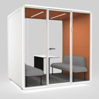 China Soundproof Private Meeting Pods with STC30dB Acoustic Rating and 100-240V Power Supply for sale