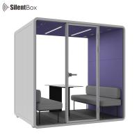 China Modern Soundproof Booth with STC30dB Soundproofing and 4000K Natural LED Lighting for Office Privacy for sale