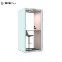 China Silent Booth Acoustic Phone Booth with 100-240V Power Supply 12V-USB and Low Noise Air Circulation for sale