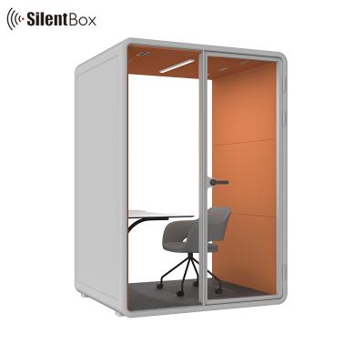 China Modern Steel Frame Silent Booth with Modular Design and 2 Years Warranty for Private Meetings for sale