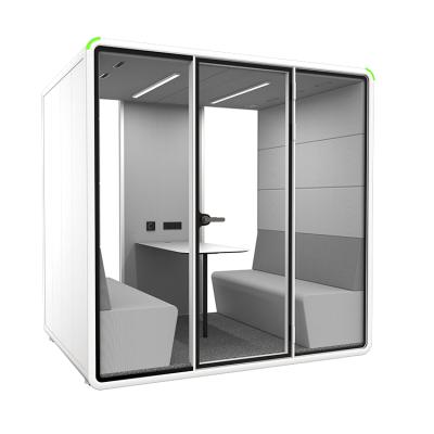 China Acoustic Open Space Soundproof Leisure Pods Silent Booth Silence Pods for Office Temporary Meeting Room for sale