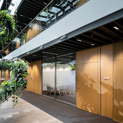 China Fast Installing Solid Wall Partition Relocatable Modular Aluminum Partition Wall for Office Building for sale