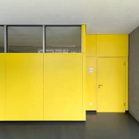 China Customized Aluminum Office Double Single Glazed Glass Partition Walls with Steel Solid Panel for sale