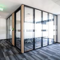 China Modern Style Office Room Divider Office Glass Dividers Wall Partition Office Space Division for sale
