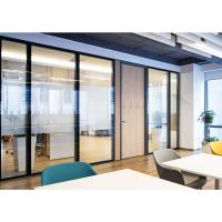 China Soundproof Office Glass Partition Wall Glass Wall Partition System with Door for sale