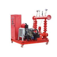 China Fire pump package set with electric diesel 60hp with 5.5kw jockey pump with electric pump 50hp for sale