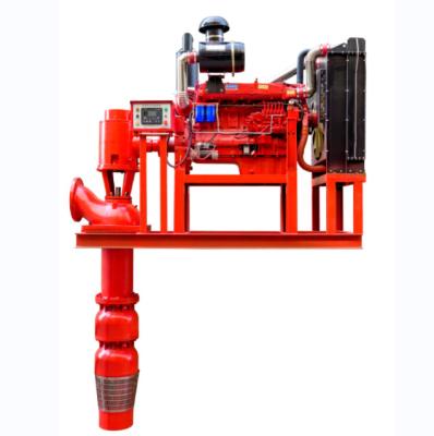 China High Speed Automatic Emergency Fire Water Pump System With Long Shaft Gear Box for sale