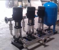 China Stainless Steel Manifold Water Booster Pump Set With Piplien And Pressure Tank for sale