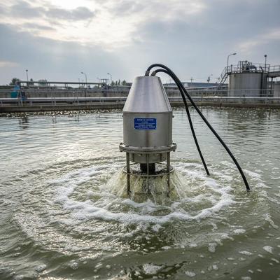 China 075 to 55 KW Power Rating Submersible Aerator 3 Phase Suitable for Continuous in Aeration Ponds and Biological Treatment for sale