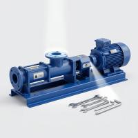 China G50-1 Heavy Duty Single Screw Pump Paper Pulp Mining Slurry Transfer 22kW Cast Iron for sale