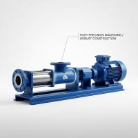 China G50-1 Heavy Duty Single Screw Pump Paper Pulp Mining Slurry Transfer 22kW Cast Iron for sale