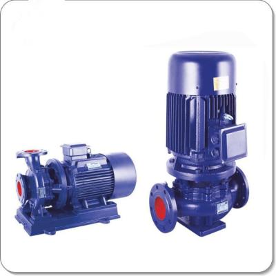 China ISG / ISW Single Stage Single Suction Electric Water Pump Booster Pipeline Pump for sale