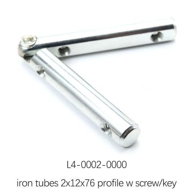 China High Strength Iron Tube Profile 2x12x76 Zinc Plated for Lighting Fixtures for sale