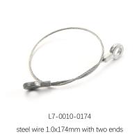 China 1.0mm x 174mm High Carbon Steel Core Lighting Wire with Copper Ends for Secure Electrical Connections for sale