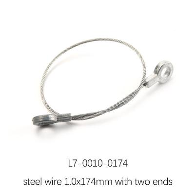 China 1.0mm x 174mm High Carbon Steel Core Lighting Wire with Copper Ends for Secure Electrical Connections for sale