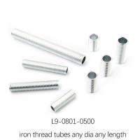 China Custom Iron Threaded Pipe for Lighting M4 M6 M8 Electroplated Finish Any Diameter Length for sale