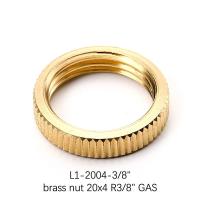 China Brass Nut 20x4mm R3/8 Internal Thread for Lighting Fixtures for sale