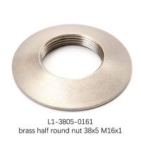 China D Shaped Half Round Brass Nut 38x5mm M16x1 Thread Type for sale
