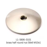 China Brass Half Round Dome Nut 58x6mm M10x1 Decorative Fastening for Lighting Fixtures for sale