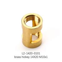 China Brass Lighting Fixture Hickey 14x20 to M10x1 Precision Machined Thread Adapter for sale