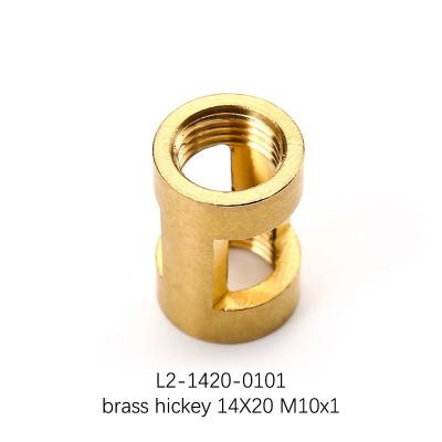 China Brass Lighting Fixture Hickey 14x20 to M10x1 Precision Machined Thread Adapter for sale