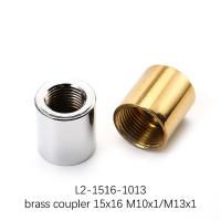 China Durable Brass Pipe Coupler 15x16 With M10x1 / M13x1 Threads for sale
