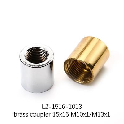 China Durable Brass Pipe Coupler 15x16 With M10x1 / M13x1 Threads for sale