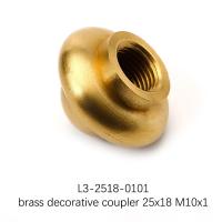 China 25x18 M10x1 Modern Brass Coupler For Connecting Lighting Components for sale