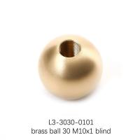 China 30mm M10x1 Blind Brass Ball Joint Corrosion Resistant Lighting Fixture End Cap for sale
