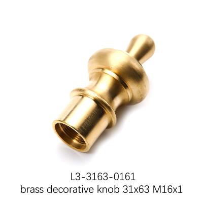 China Solid Brass Decorative Knob 31x63mm M16x1 Thread for Premium Lighting Fixtures for sale